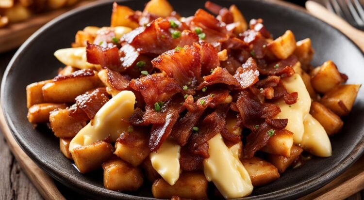 Poutine Canadense: Um Clássico com Queijo e Molho Gravy